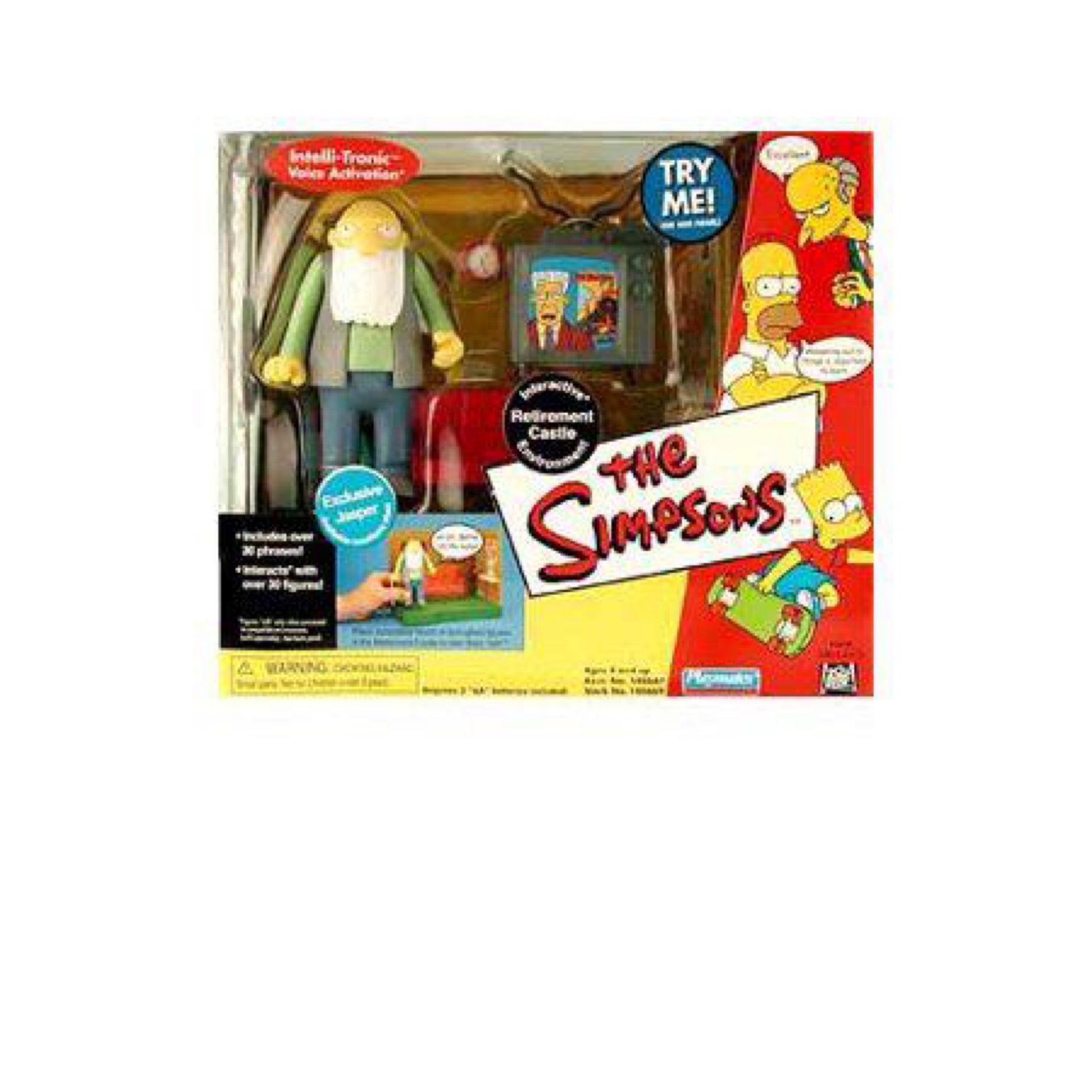 The Simpsons Series 8 Playset Springfield Retirement Castle with Jasper ...