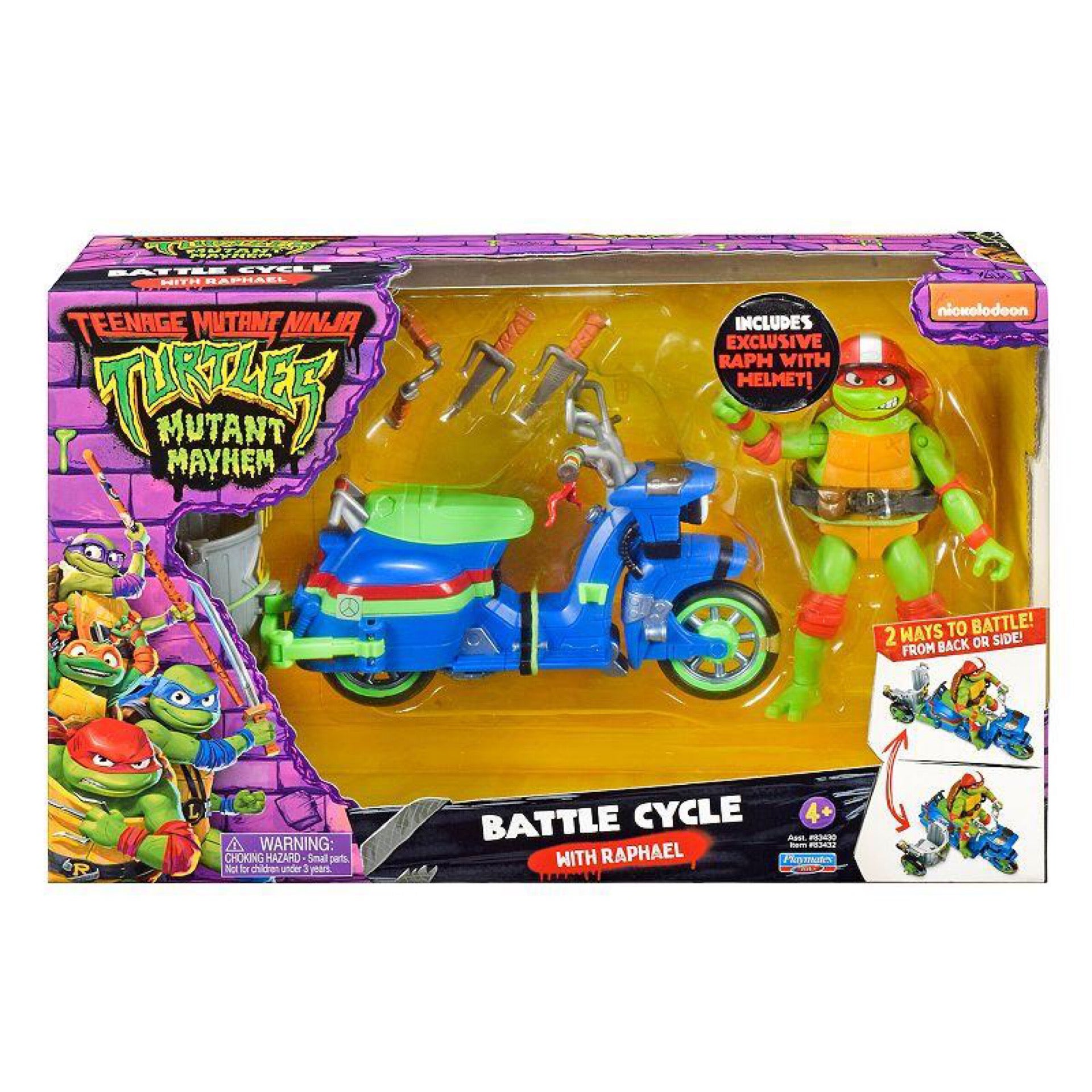 Teenage Mutant Ninja Turtles: Mutant Mayhem Battle Cycle with Raphael ...