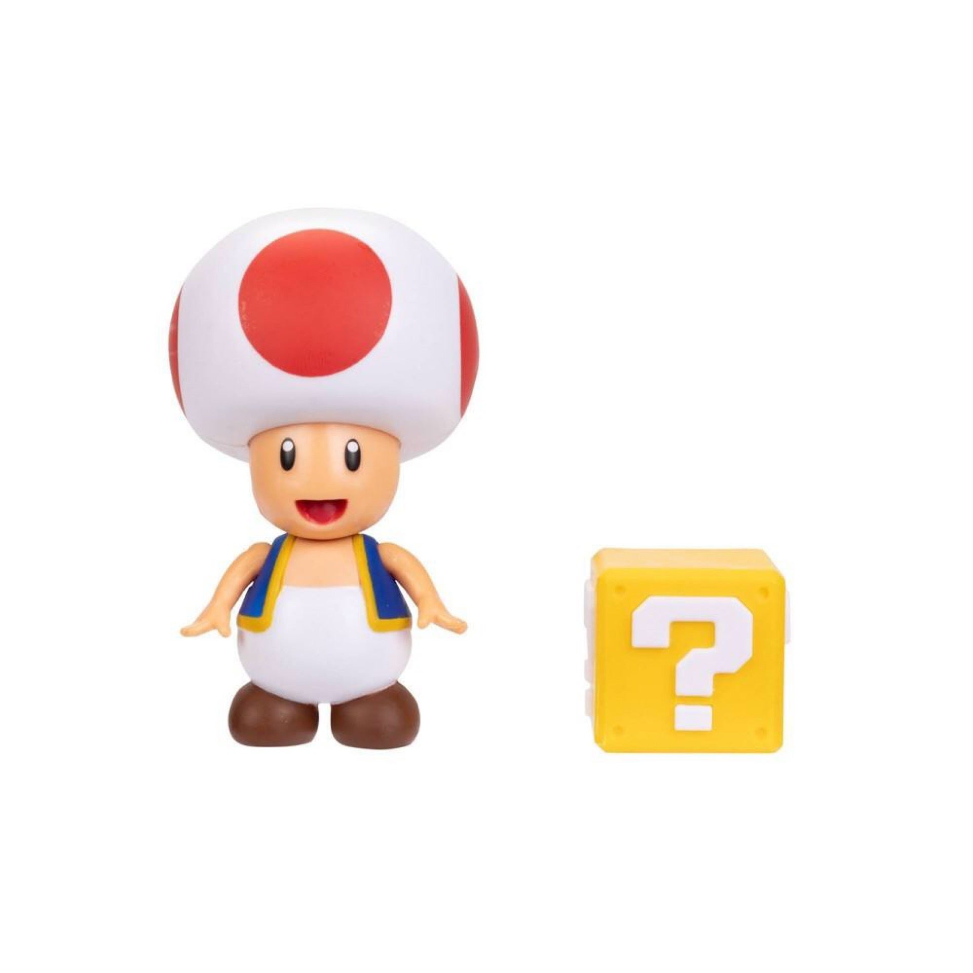 Nintendo Super Mario Toad with Question Mark Block Action Figure ...