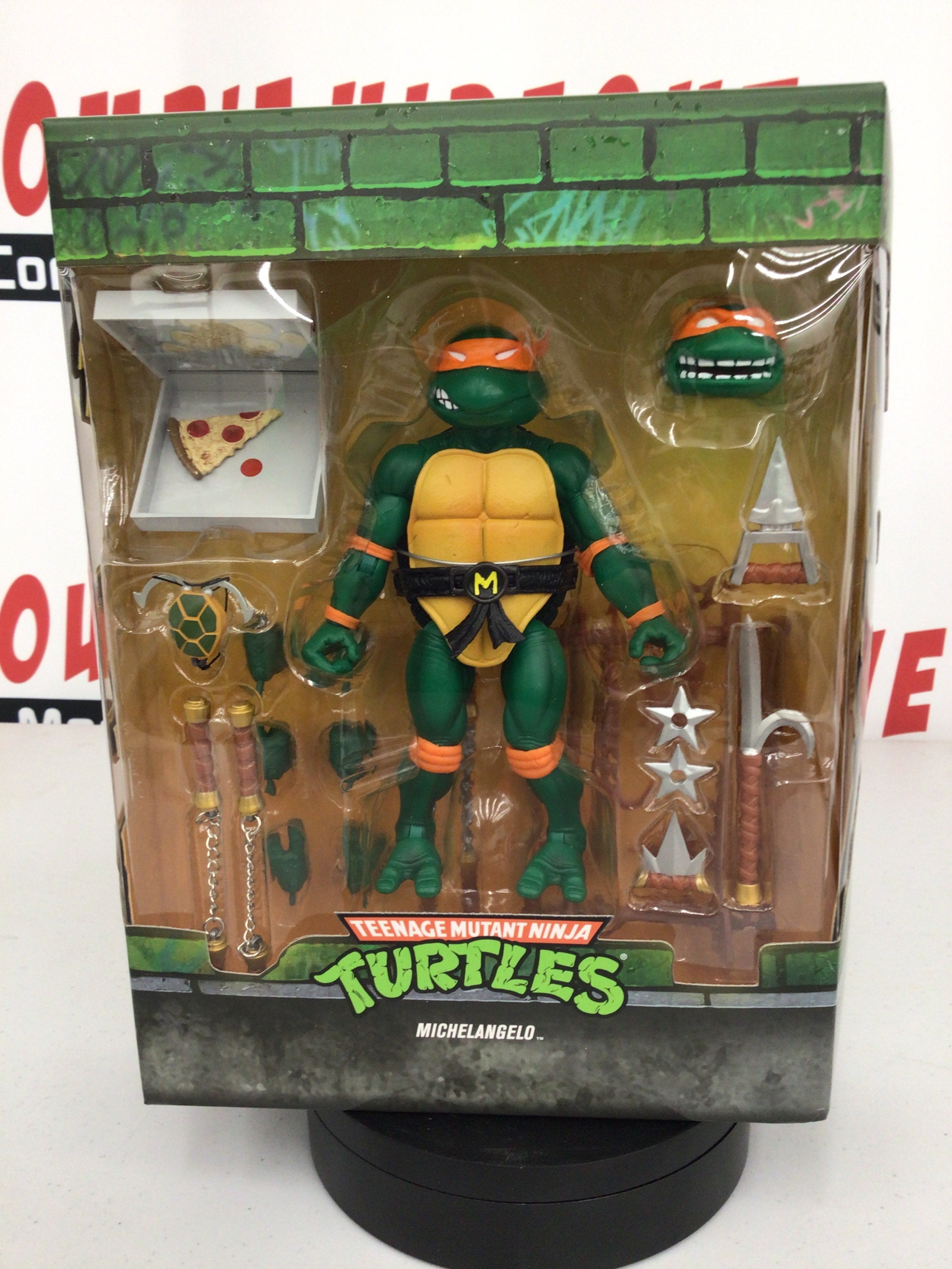 Teenage Mutant Ninja Turtles Ultimates Michelangelo Wave 3 TMNT Figure ...