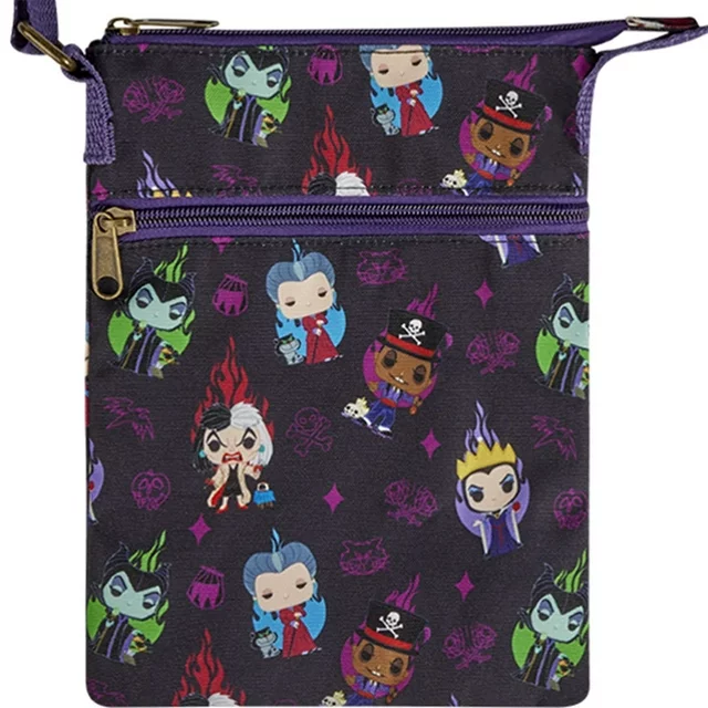 Disney Villains Print Passport Crossbody Bag | Zombie Hideout