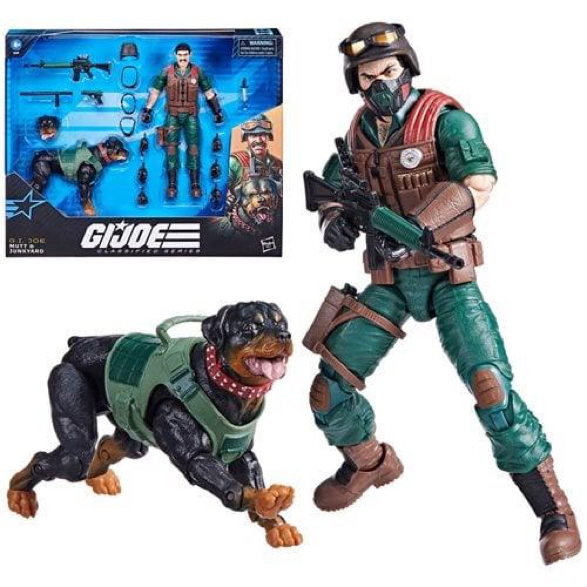 G.I. Joe Classified Series Deluxe Mutt and Junkyard 6-Inch Action ...